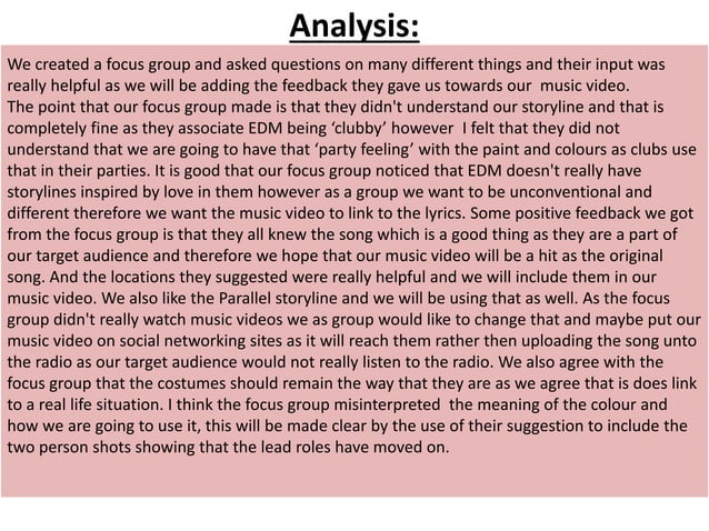 Focus group analysis | PPT