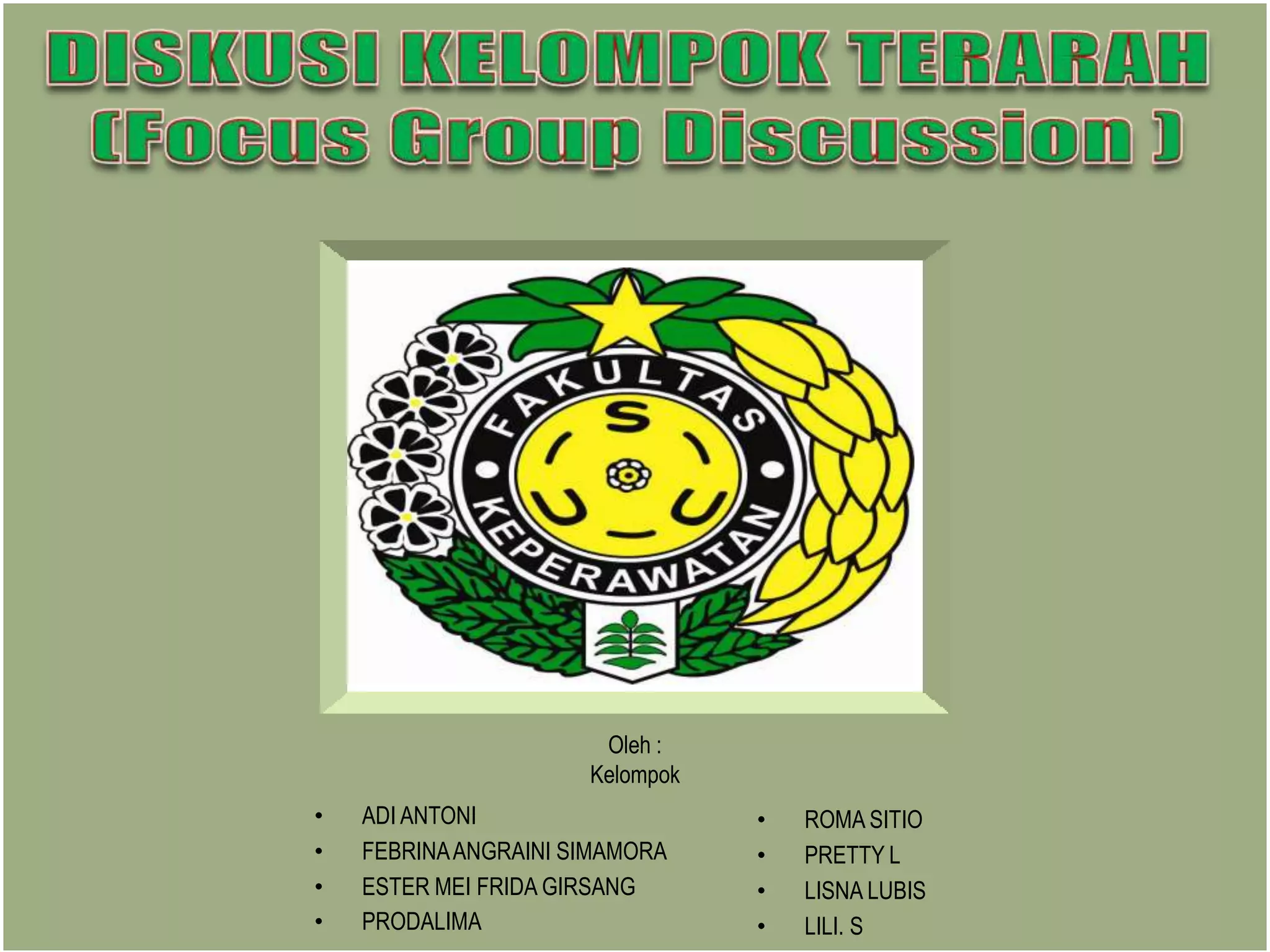 Focus group discussion | PPTX