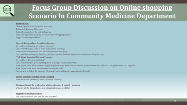 Focus group discussion | PPT
