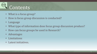 Focus group discussion | PPTX