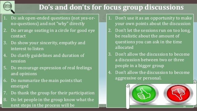 Focus group discussion