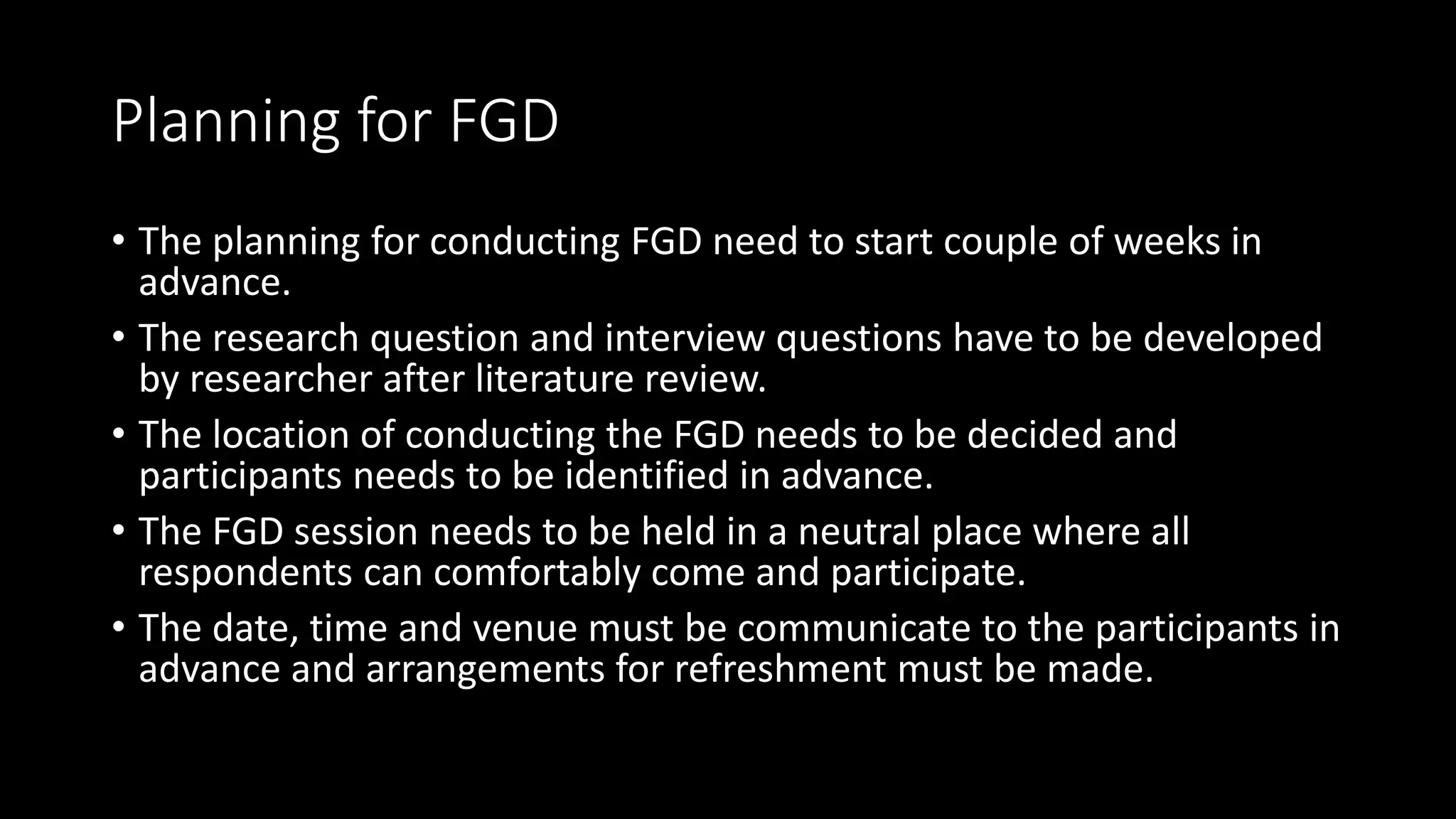 Focus group discussion (FGD) | PPTX