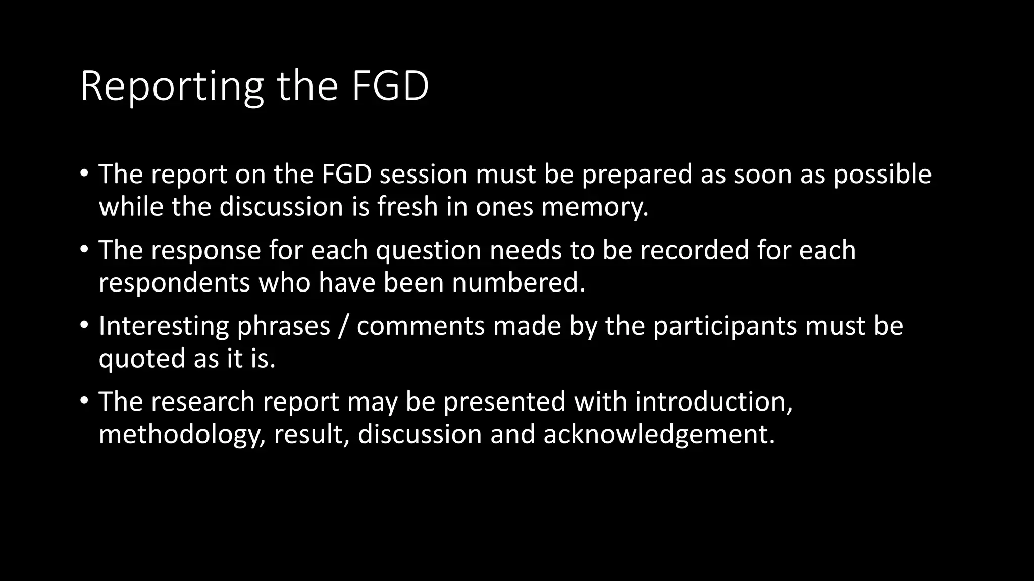 Focus group discussion (FGD) | PPTX