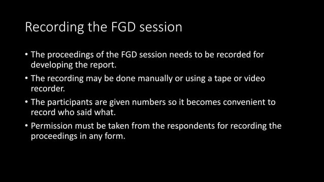 Focus group discussion (FGD) | PPTX