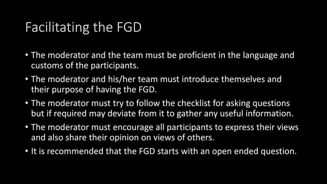 Focus group discussion (FGD) | PPTX