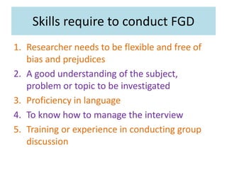 Focus group discussion | PPTX | Family and Relationships