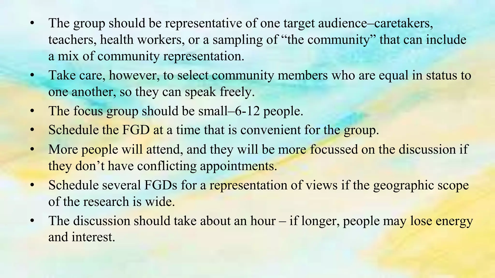 Focus group discussion | PPTX