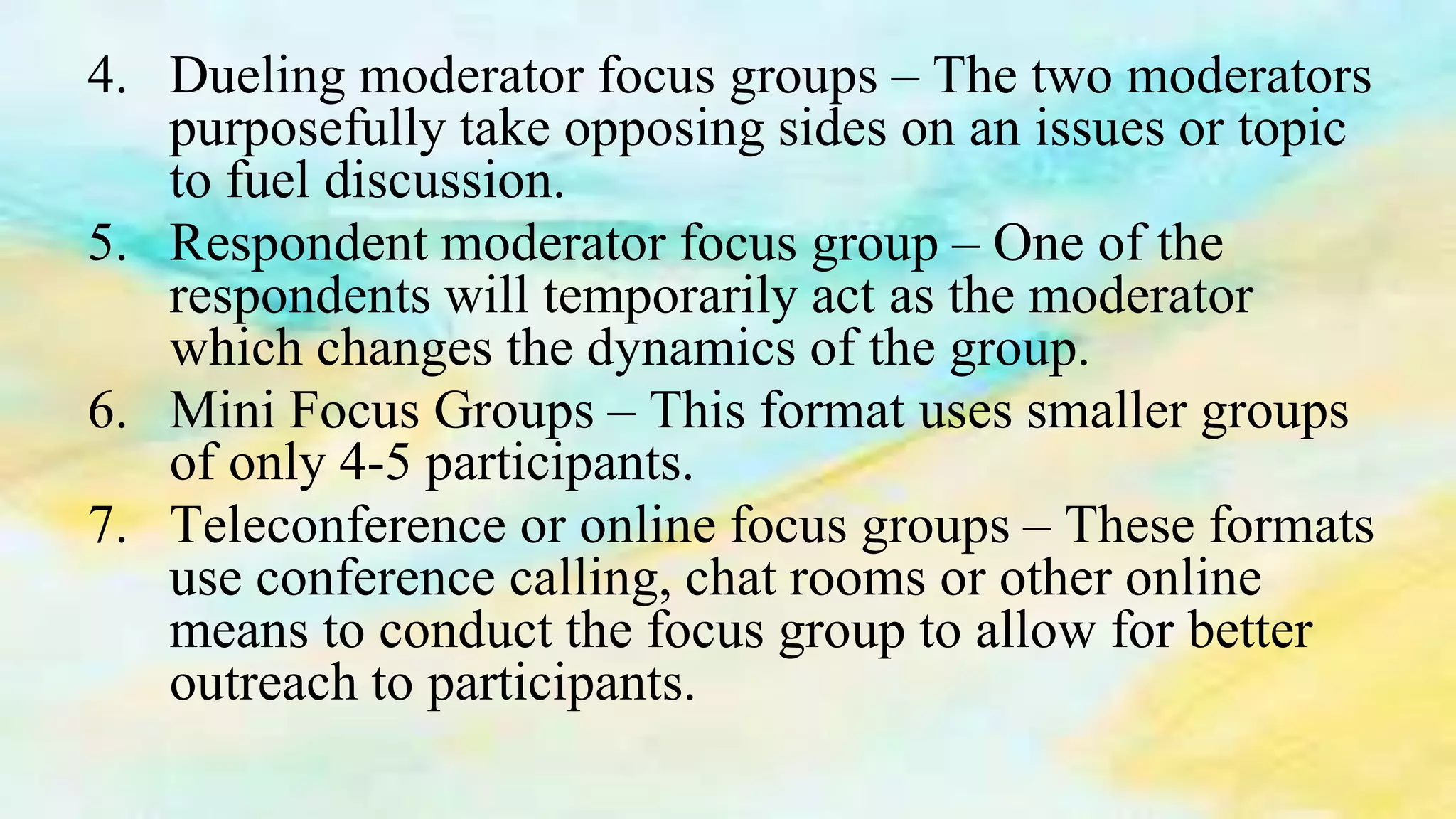 Focus group discussion | PPTX