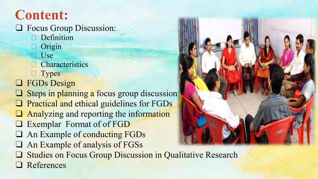 Focus group discussion | PPTX