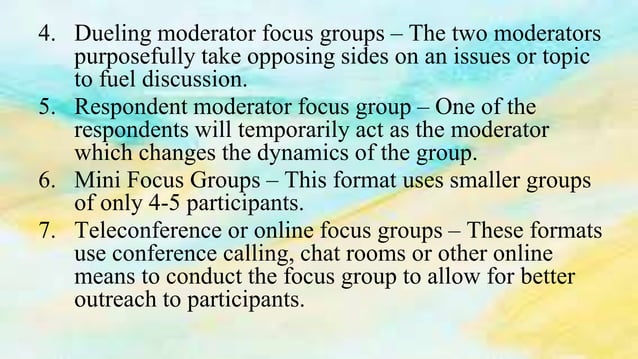Focus group discussion | PPTX