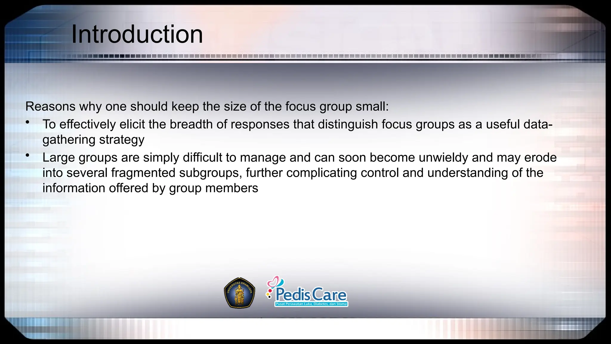 Focus Group Discussion method in qualitative research | PPTX
