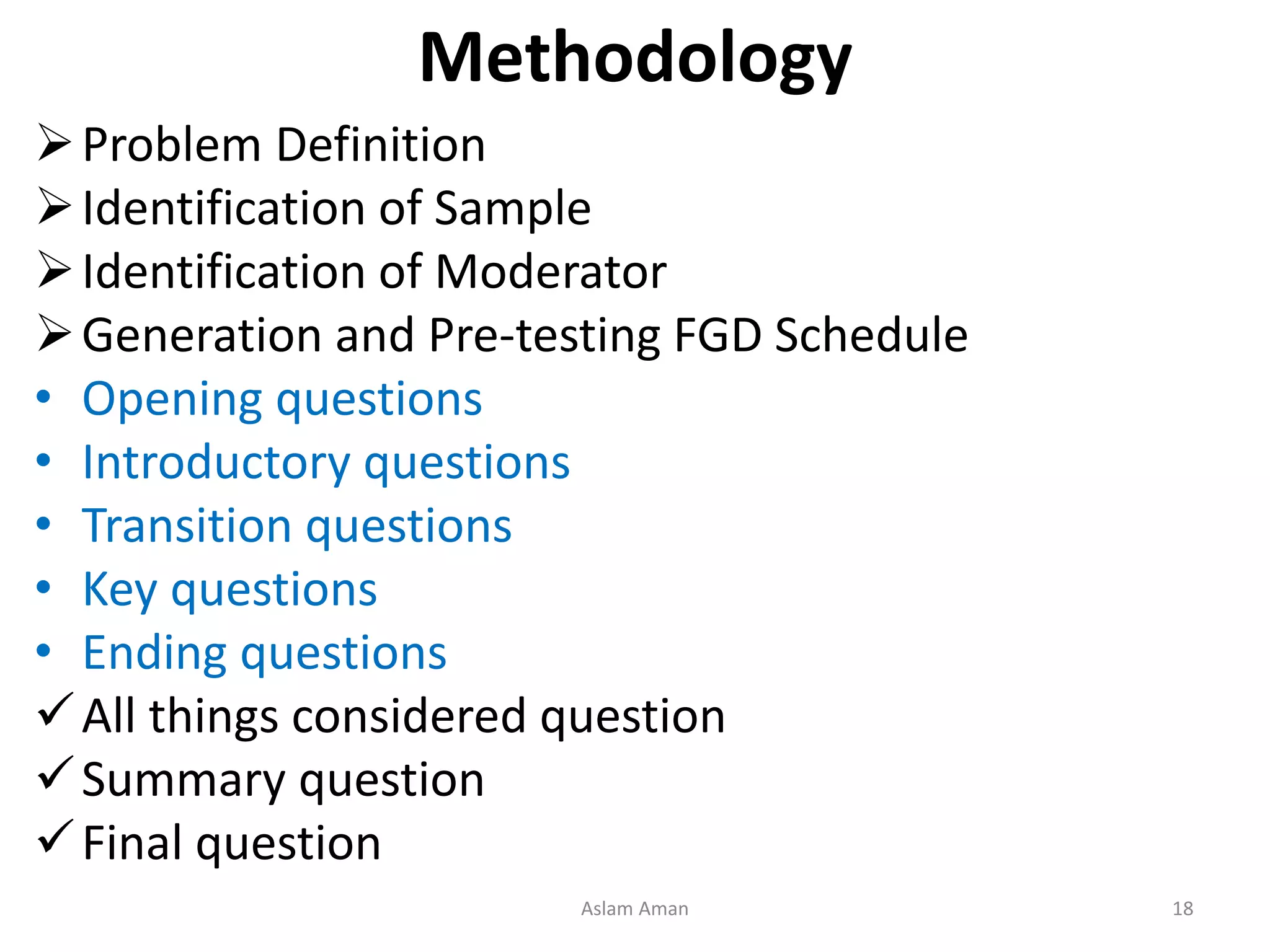 FOCUS GROUP DISCUSSION (FGD) | PDF