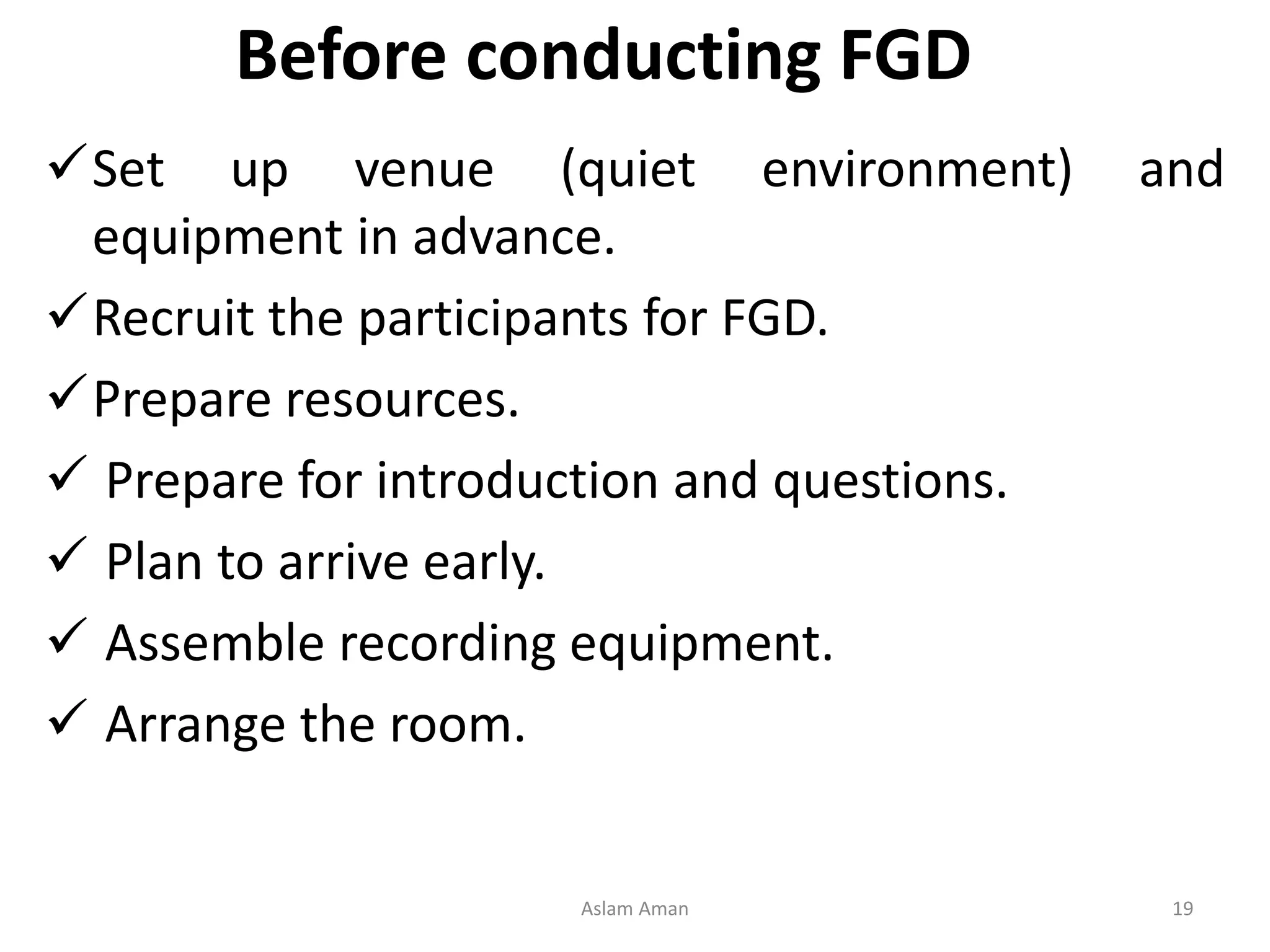 FOCUS GROUP DISCUSSION (FGD) | PDF