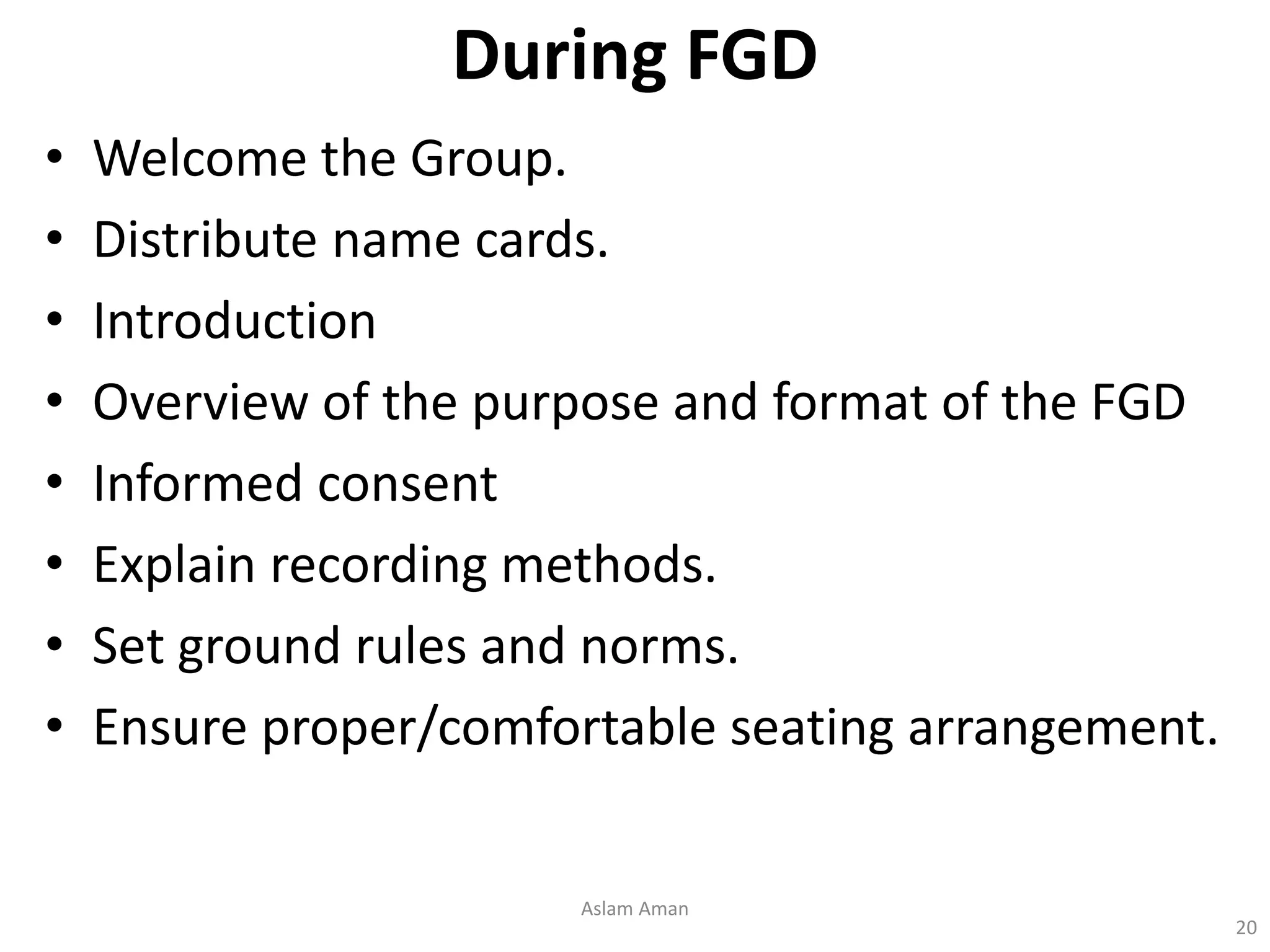 FOCUS GROUP DISCUSSION (FGD) | PDF