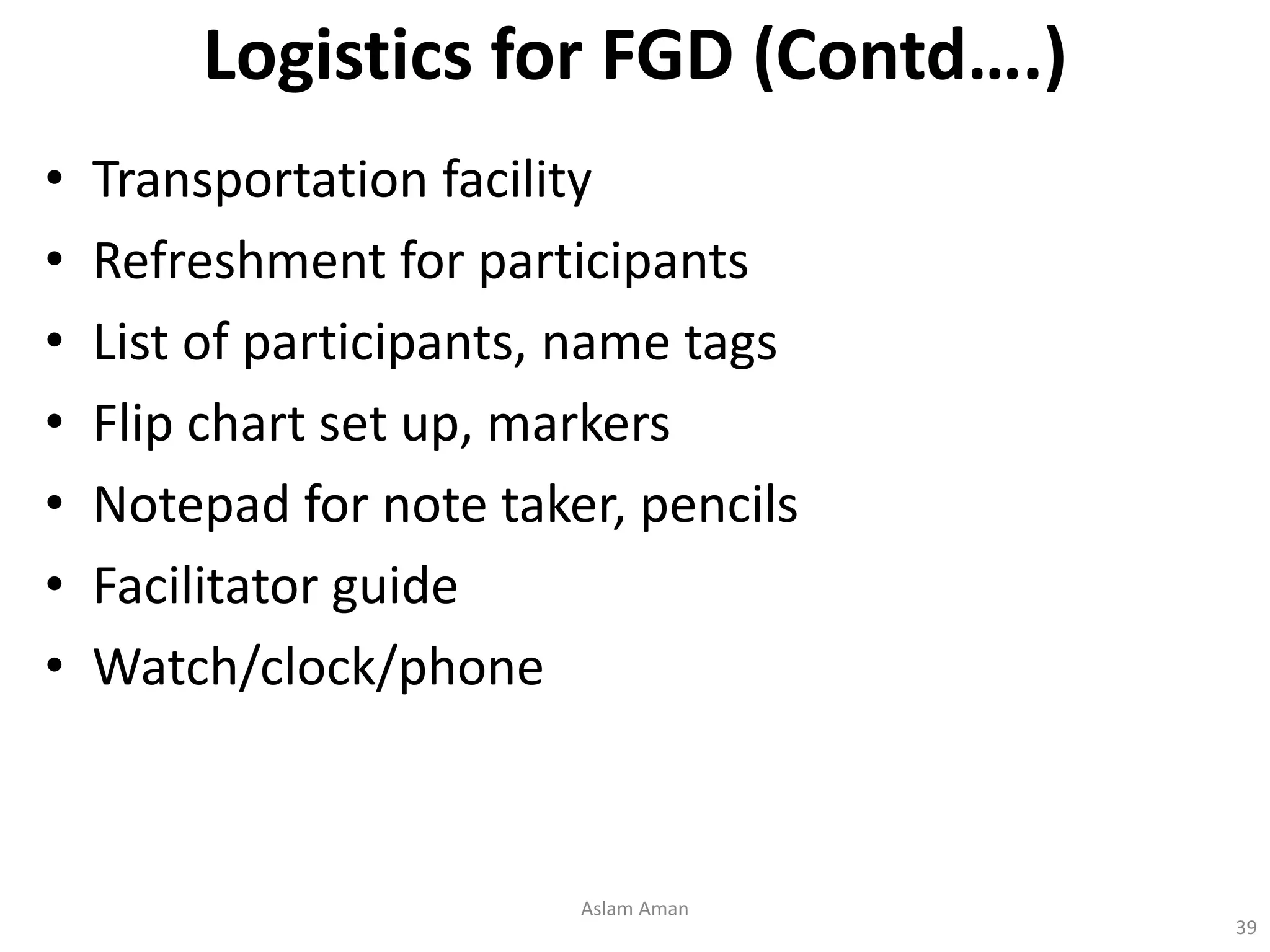 FOCUS GROUP DISCUSSION (FGD) | PDF
