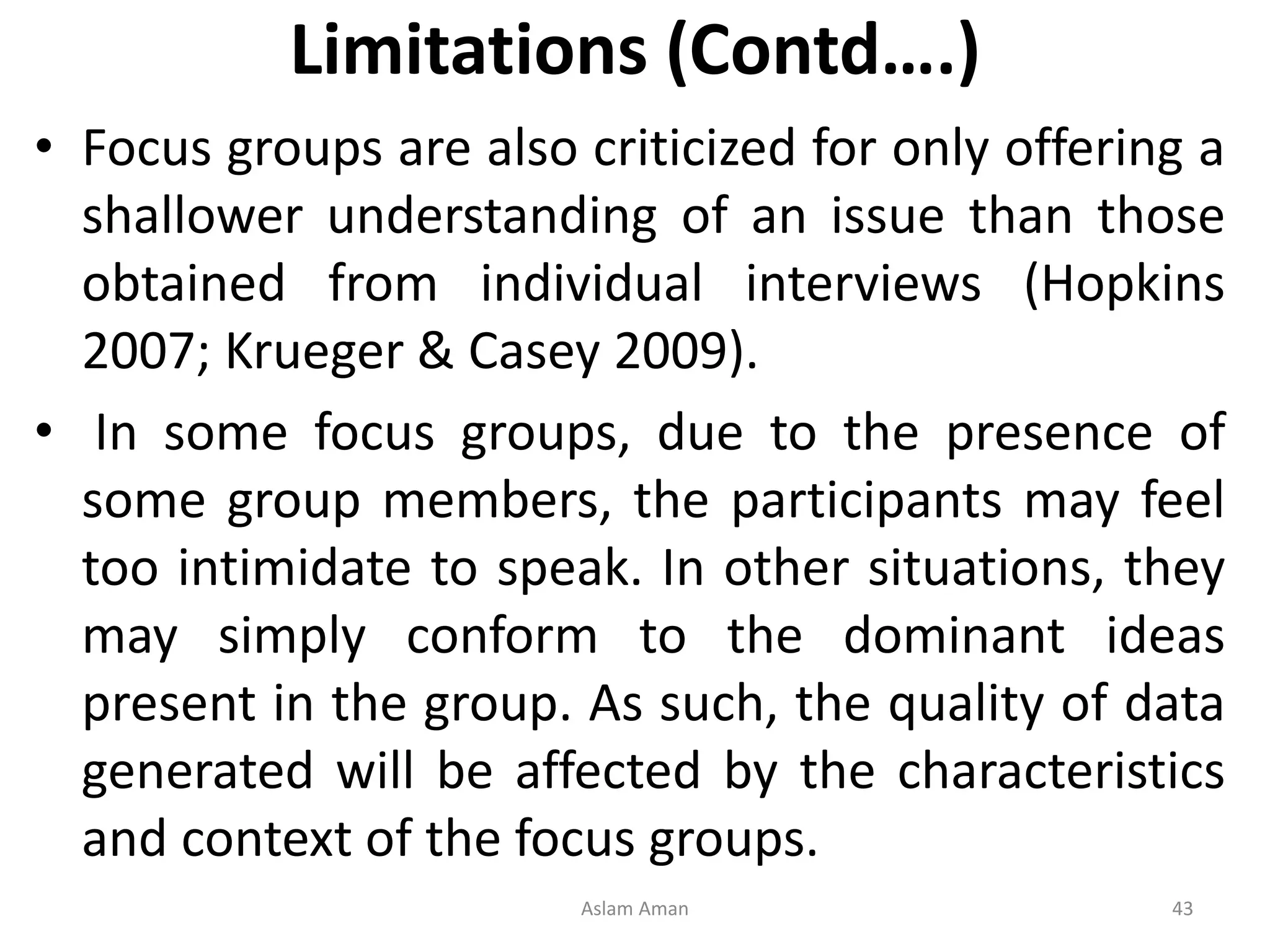 FOCUS GROUP DISCUSSION (FGD) | PDF