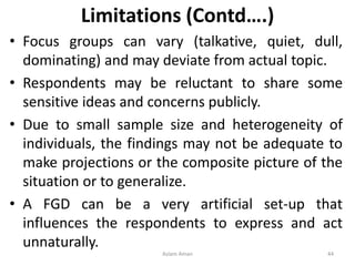 FOCUS GROUP DISCUSSION (FGD) | PDF