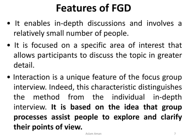 FOCUS GROUP DISCUSSION (FGD) | PDF