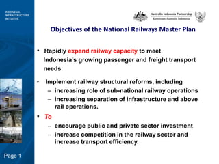Focus group discussion on national railways master plan, jakarta, 6 may ...