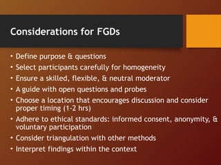 Focus Group Discussions in Research, Evaluation & Project Dvt.ppt