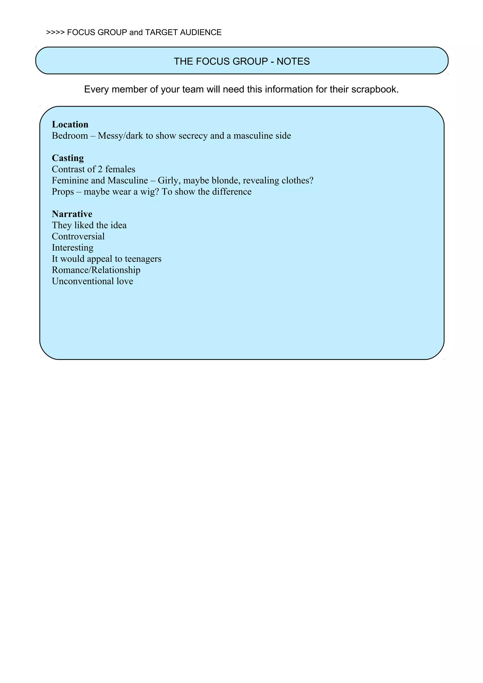 Focus group flow chart | DOC