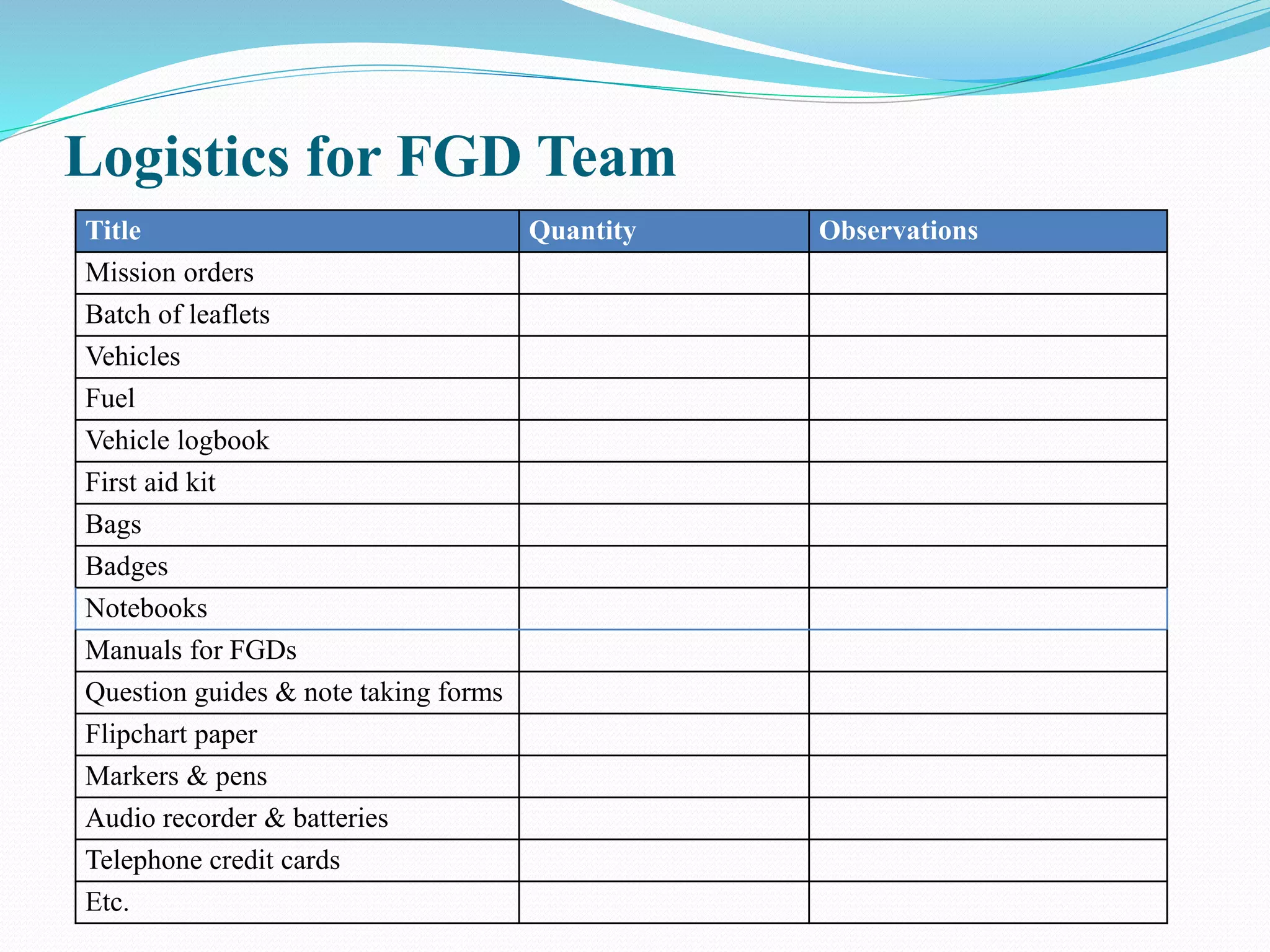 Focus Group Discussion | PPTX