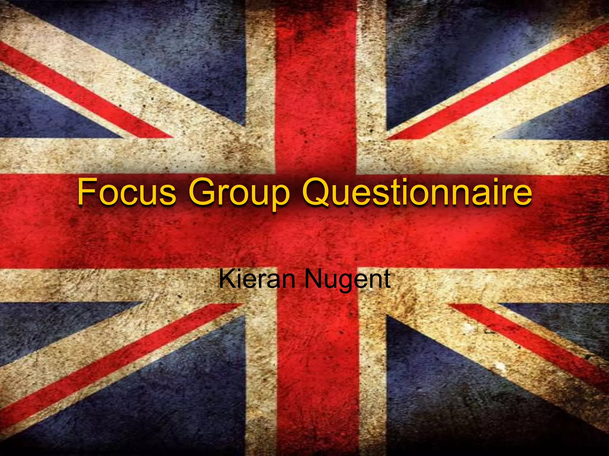 Focus group questionnaire | PPTX
