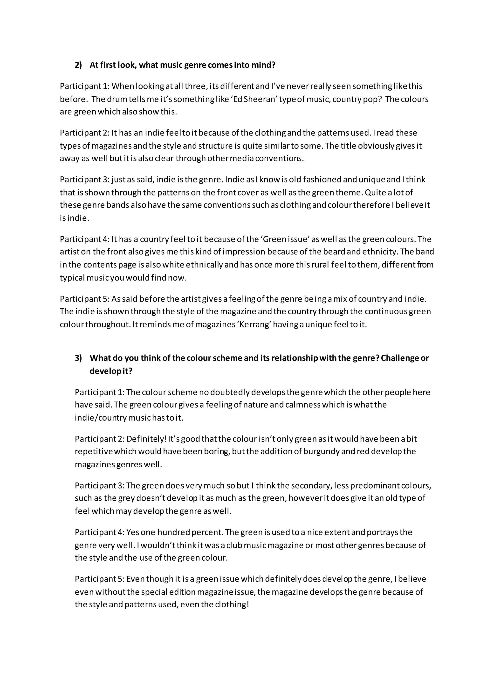 Focus group questions and answers | DOCX | Web Design and HTML | Internet