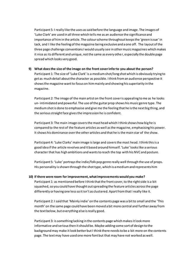 Focus group questions and answers | DOCX | Web Design and HTML | Internet