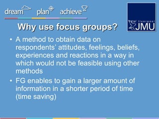 NOWAL Fcous Groups Exchange of Experience | PPT