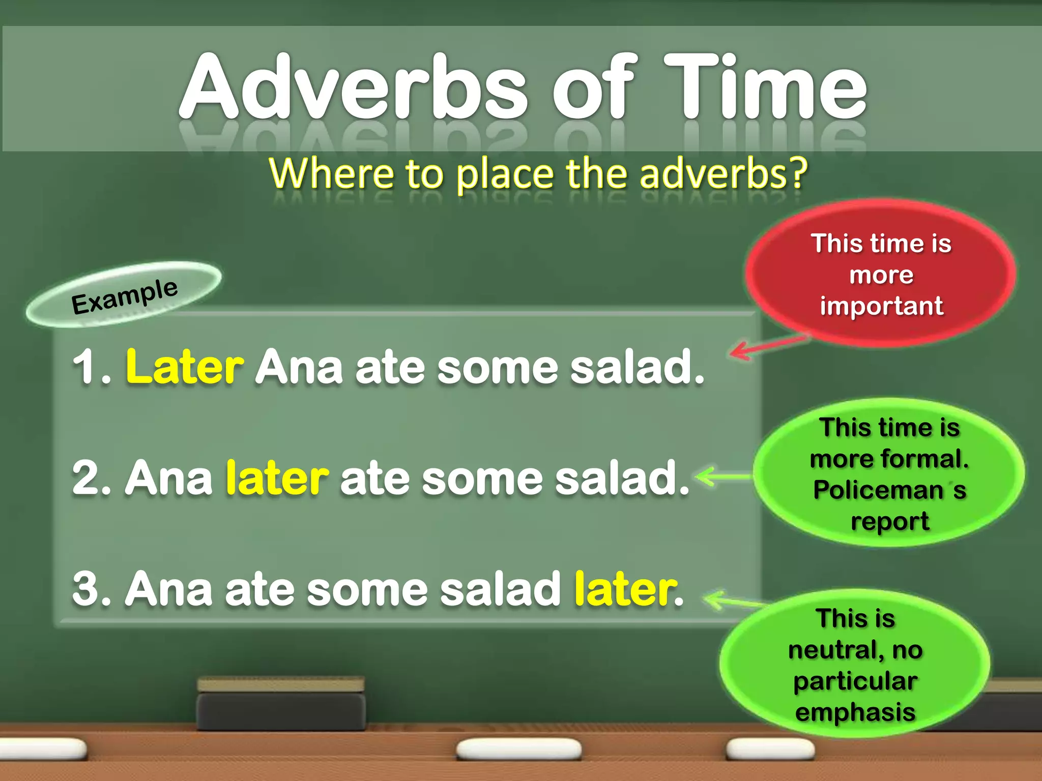 Focusing Adverbs and Adverbs of Time | PPTX