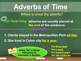 Focusing Adverbs and Adverbs of Time | PPTX