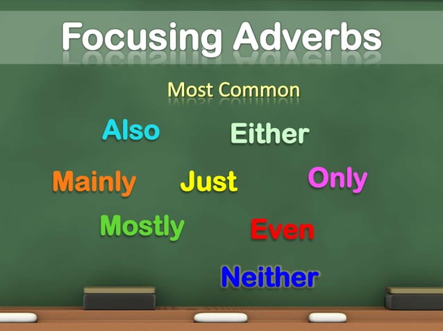 Focusing Adverbs and Adverbs of Time | PPTX