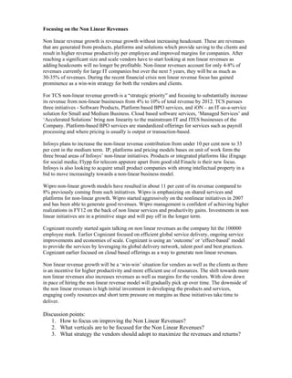 Focusing on Non Linear Revenues | DOC