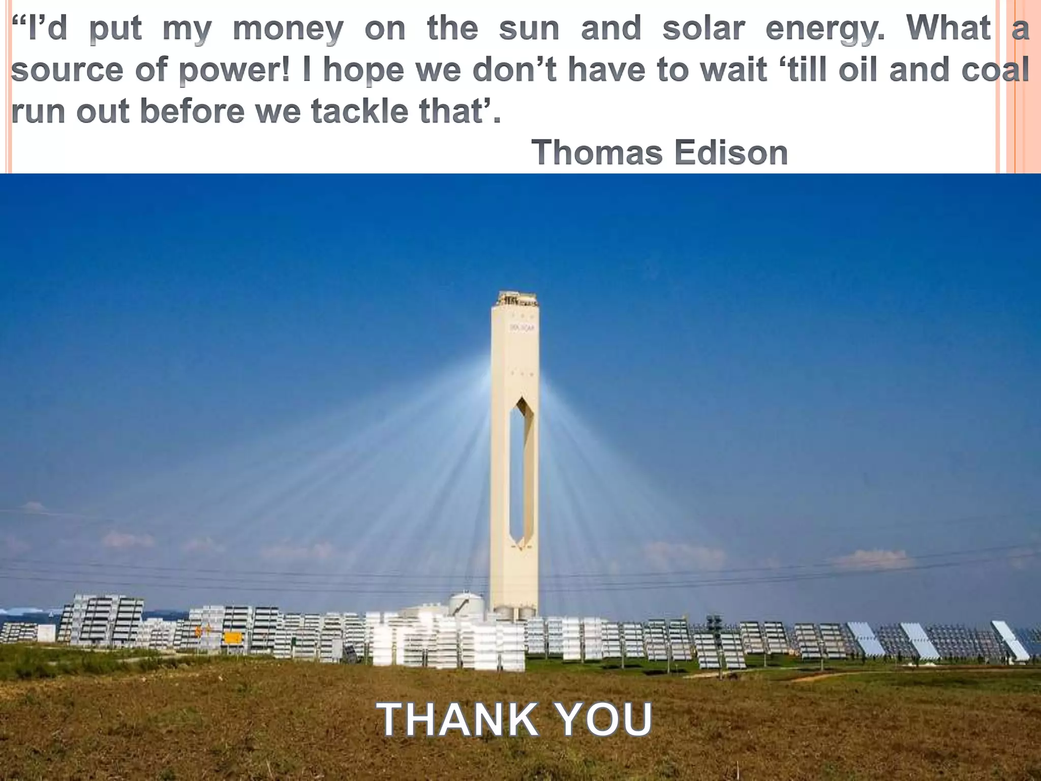 Focusing type solar collector | PPTX