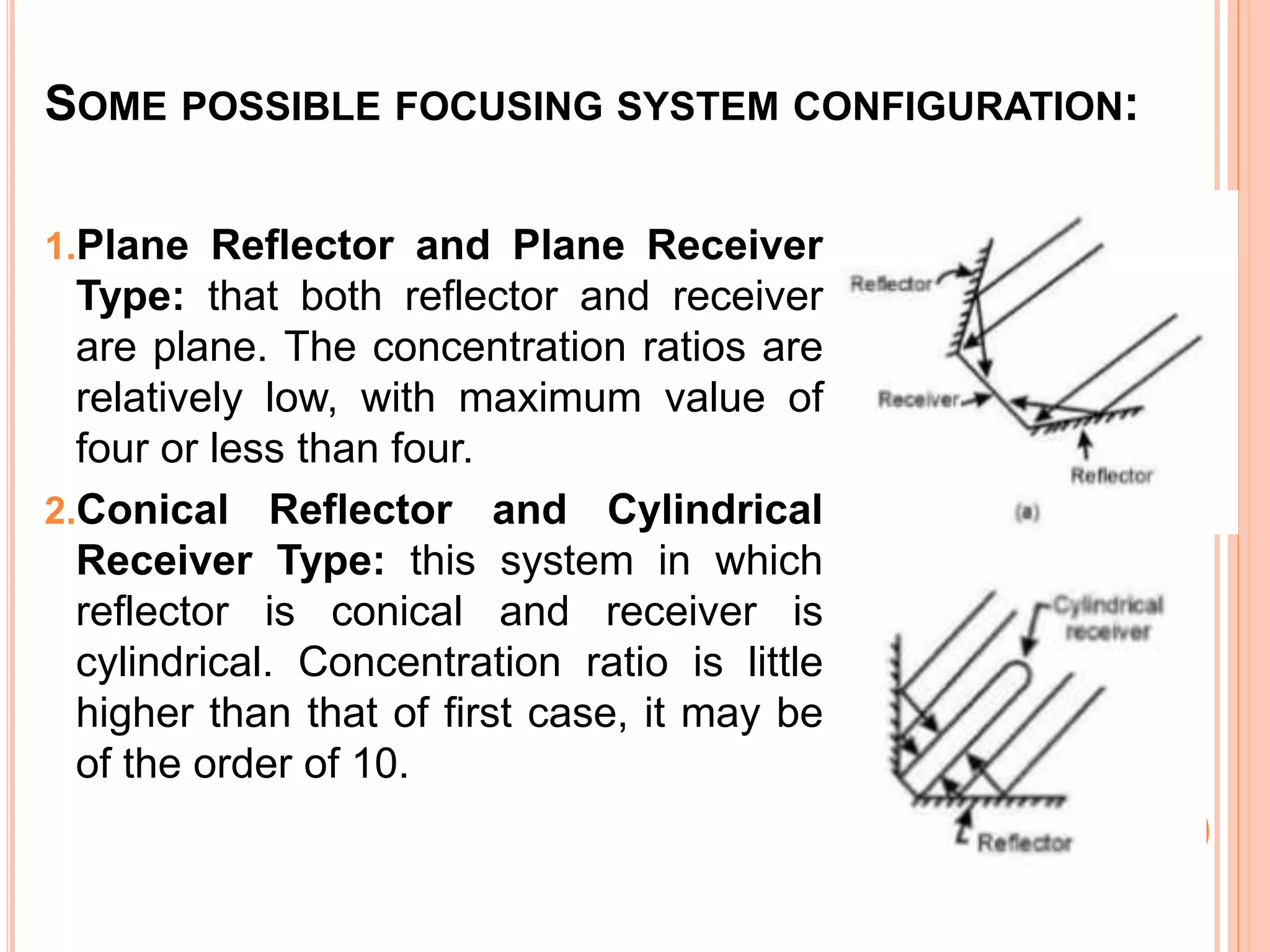 Focusing type solar collector | PPTX