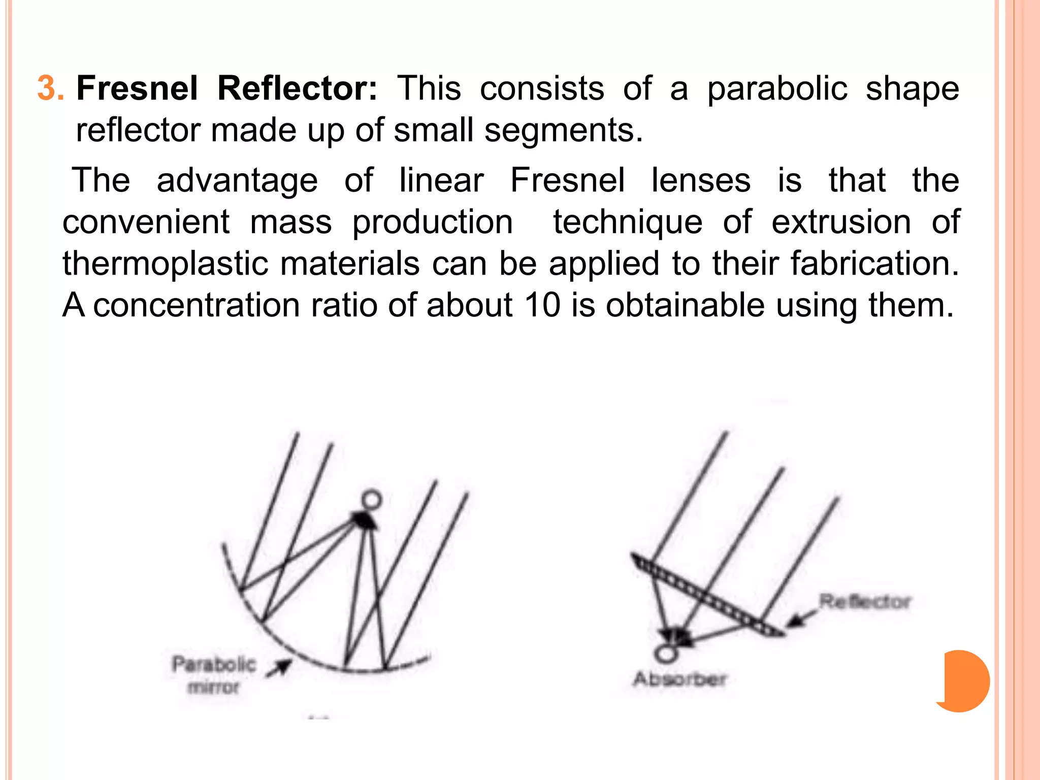 Focusing type solar collector | PPTX