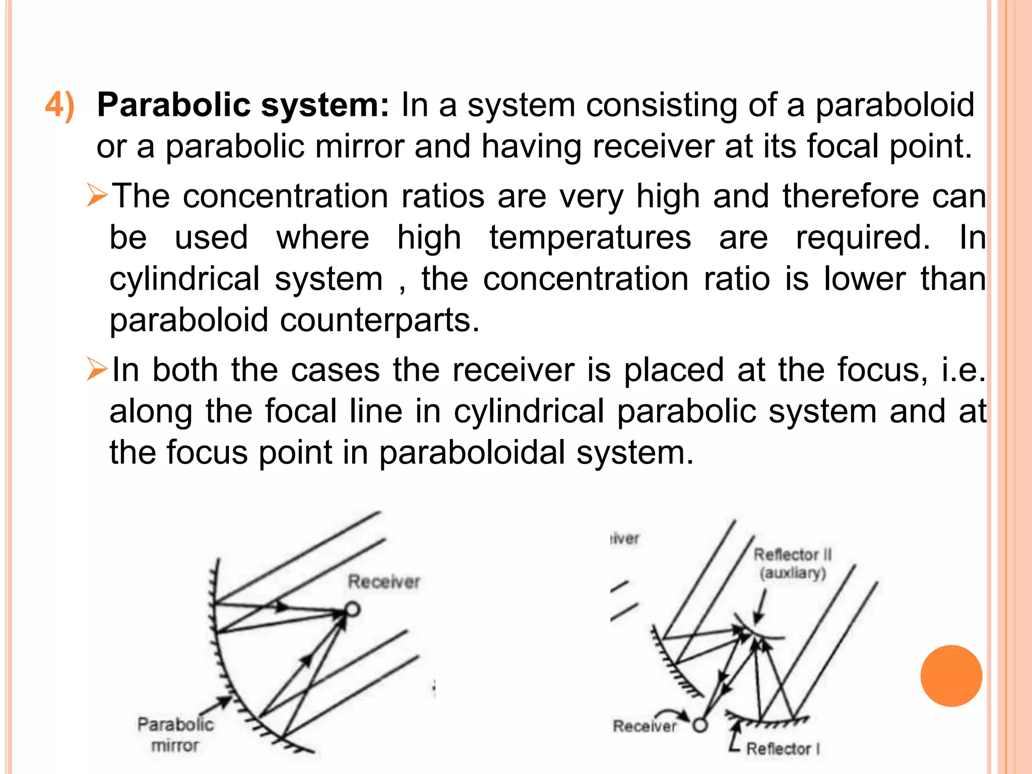 Focusing type solar collector | PPTX