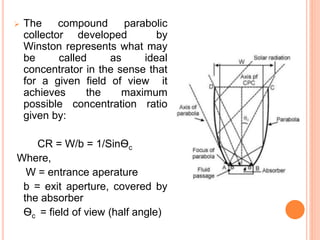 Focusing type solar collector | PPTX