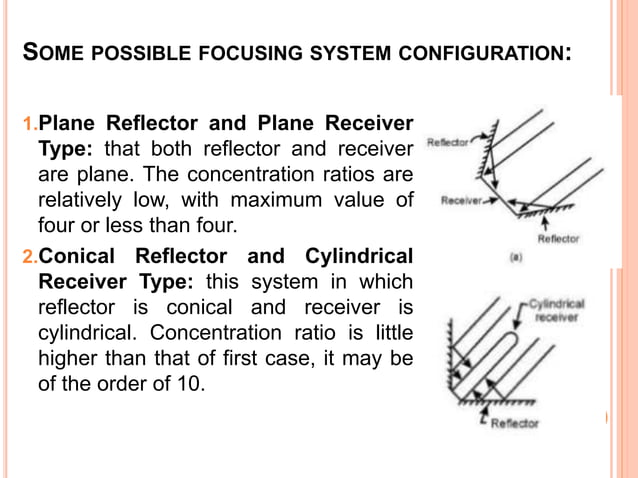 Focusing type solar collector | PPTX
