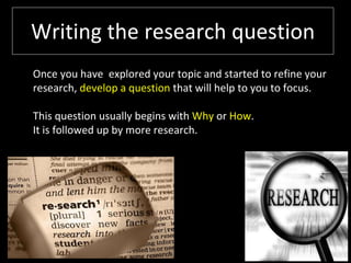 Focusing your approach to conducting inquiry | PPTX