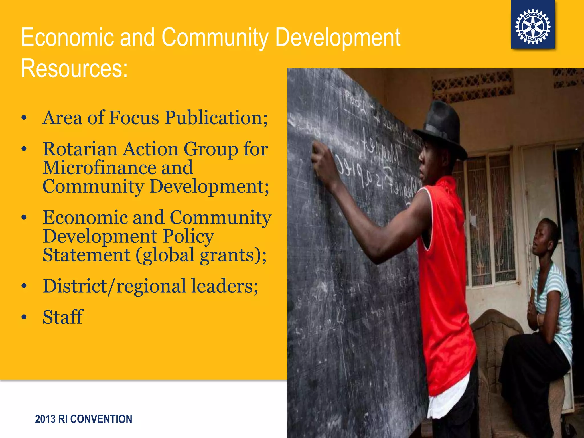 Focus on Economic and Community Development | PPTX