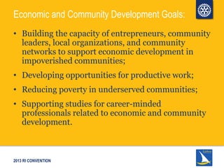 Focus on Economic and Community Development | PPTX