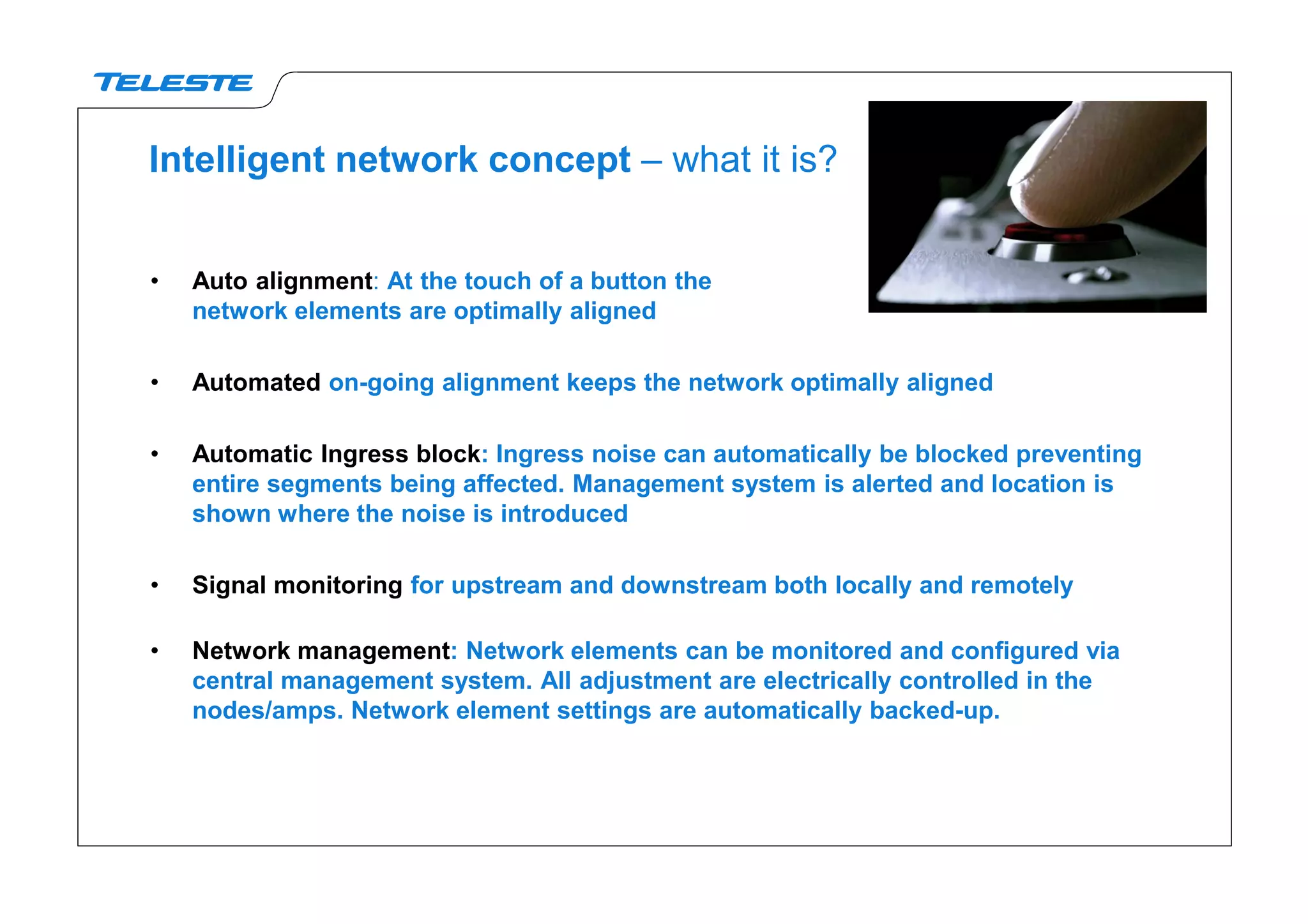 Focus on the essential / Intelligent Networks | PPT