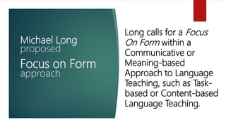 Focus on form 1 | PPTX
