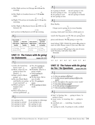 Focus on grammar_1_answer_key | PDF