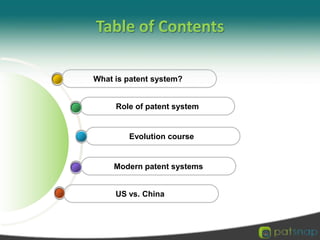 Focus on patent system | PPTX