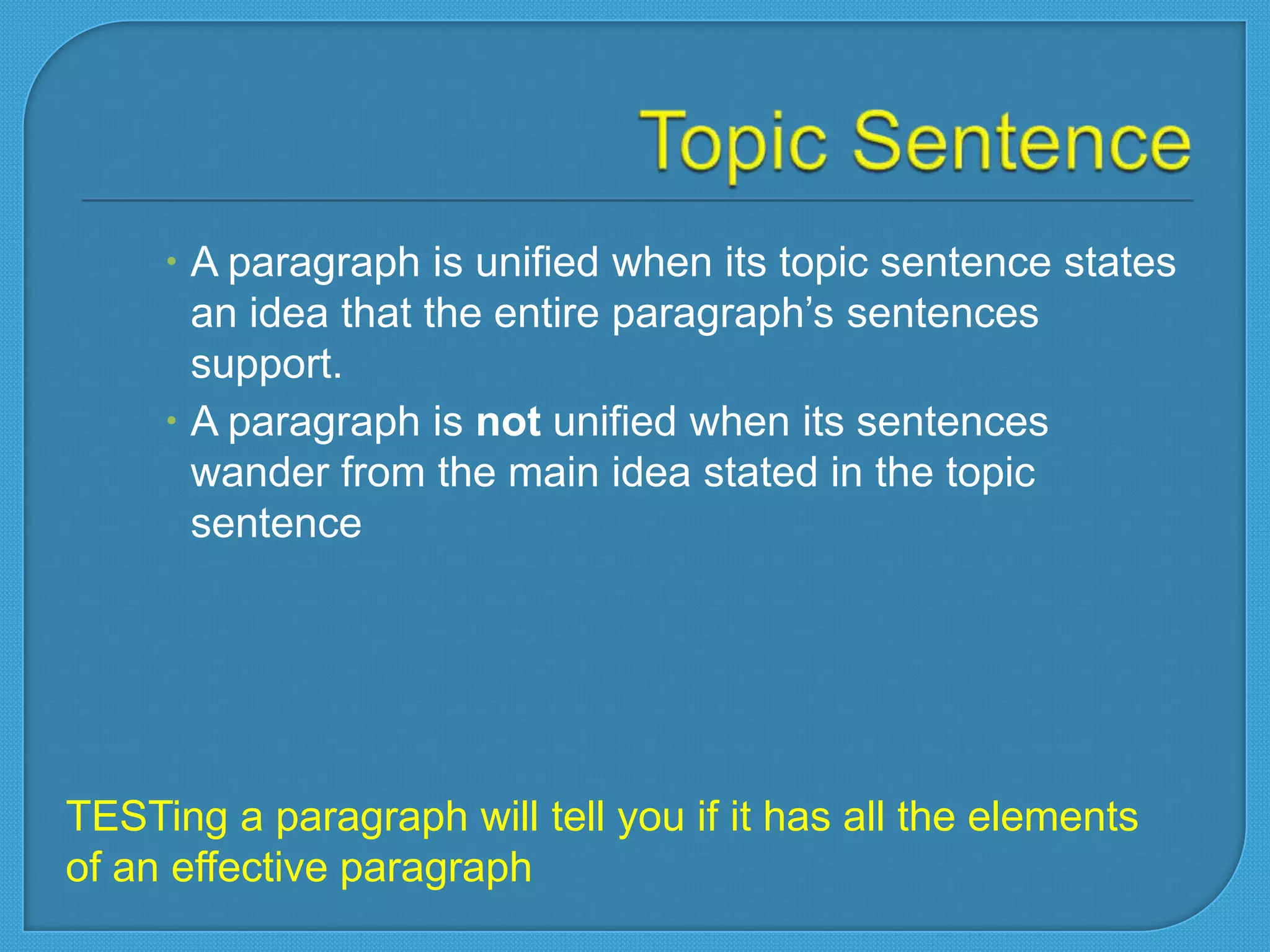 Focus on writing ch. 2 | PPTX