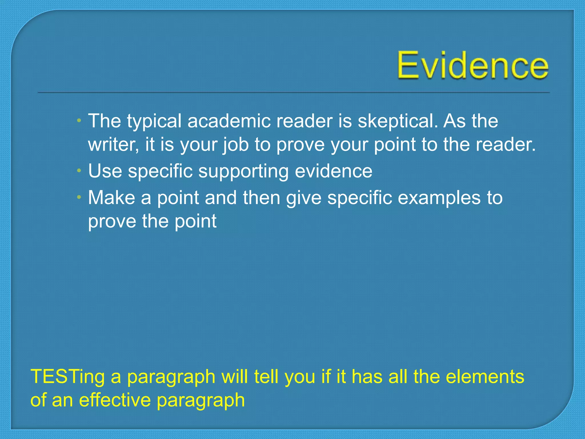 Focus on writing ch. 2 | PPTX