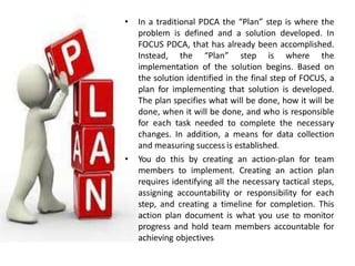 FOCUS PDCA | PPTX